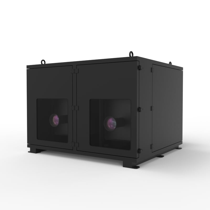 Dual Barco UDX Series Thermo-Regulated Projector Enclosure /Barco UDX ...